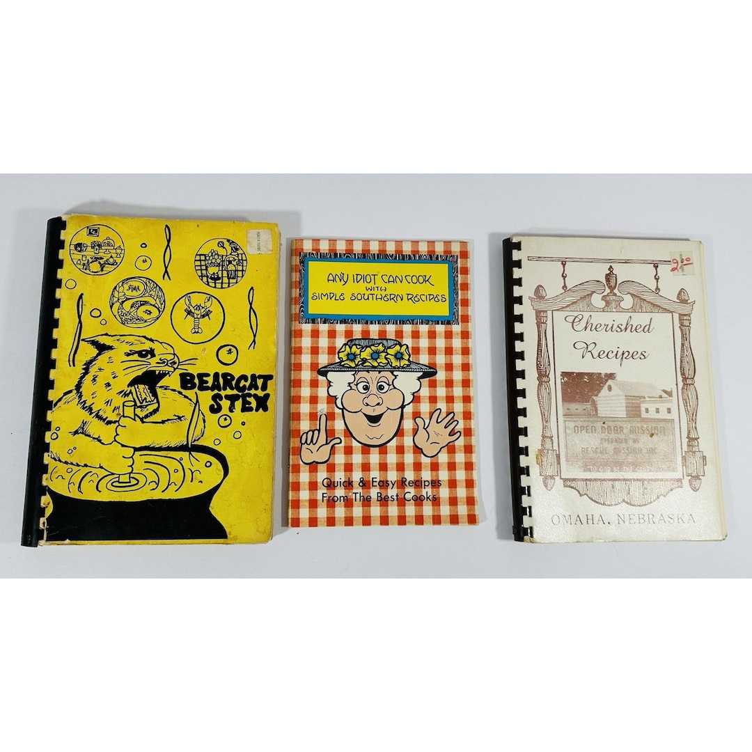 Cookbooks Vintage Spiral Bound Fundraiser Classic Recipes Cooking 1980s ...