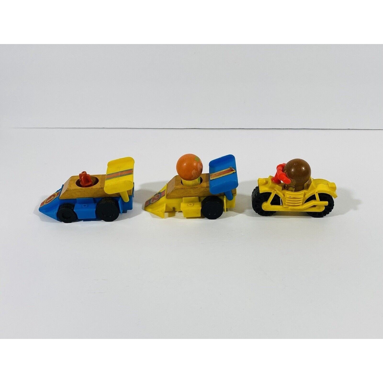 1974 Mattel Putt Putt Speedway Race Wind up Cars + Fisher Price LP ...