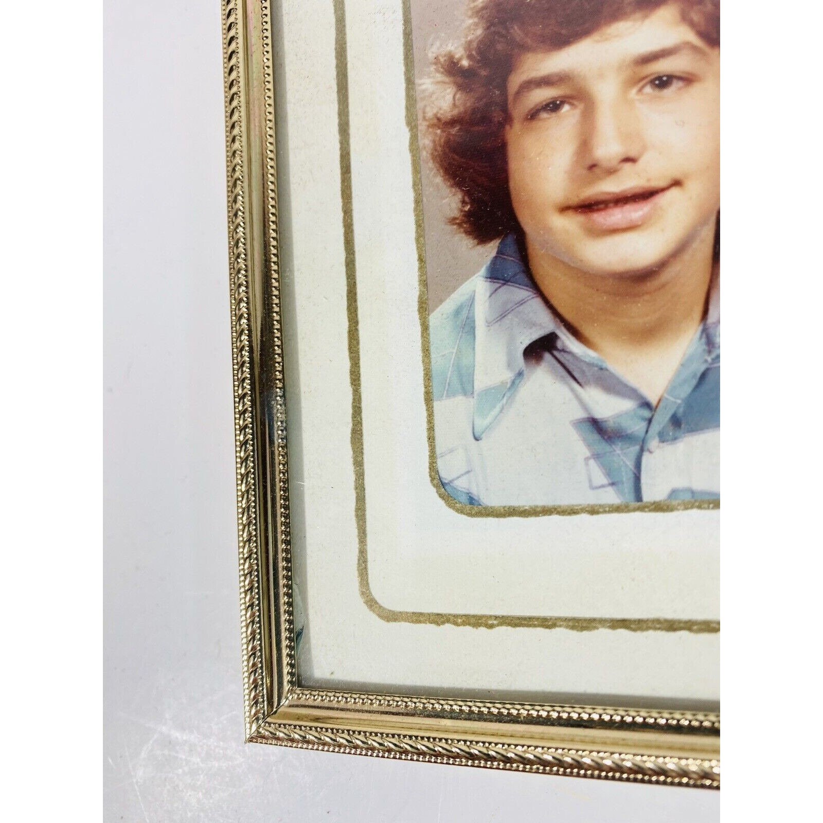 Family Photos Photographs Retro Gold Metal Frame 1970's Holiday Party ...