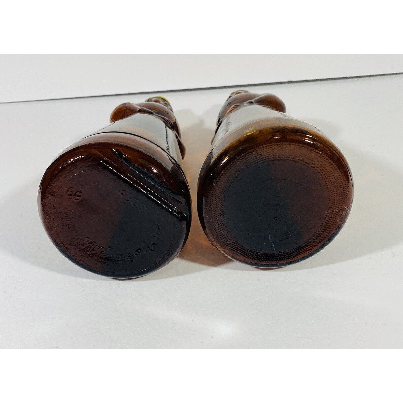 Mrs Butterworths Brown Glass Syrup Bottles Metal Lid Bank 10" Tall ...
