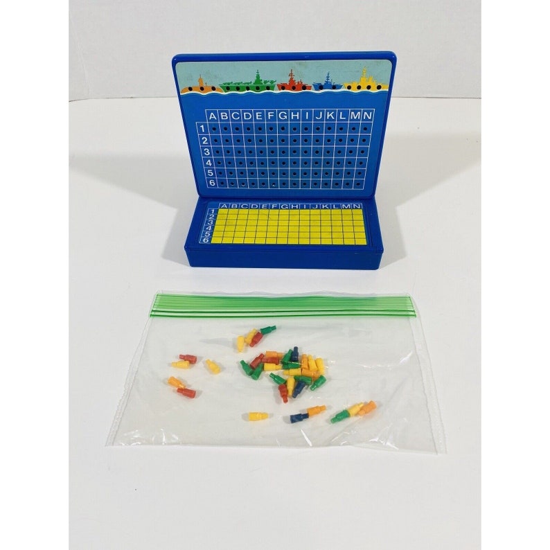 Vintage Treasure Chest Battleship Game Toy Strategy Replacement Parts ...