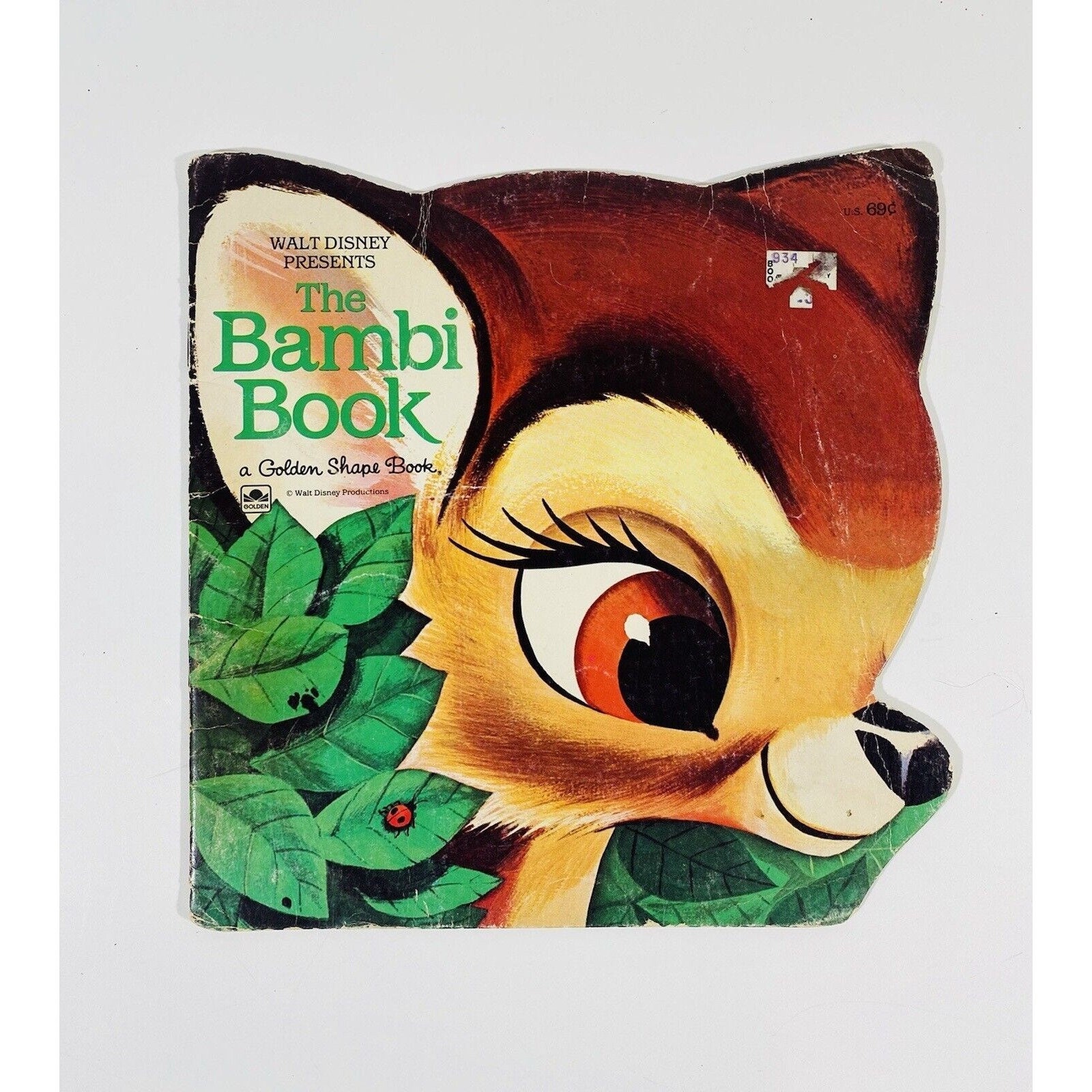 The Bambi Book 1968 A Golden Shape Book Walt Disney Studio Deer Forest ...