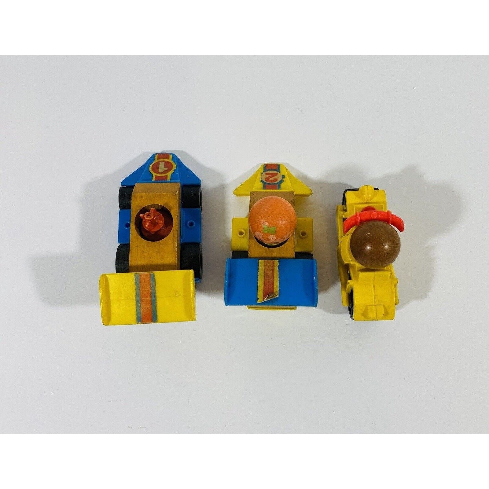 1974 Mattel Putt Putt Speedway Race Wind up Cars + Fisher Price LP ...