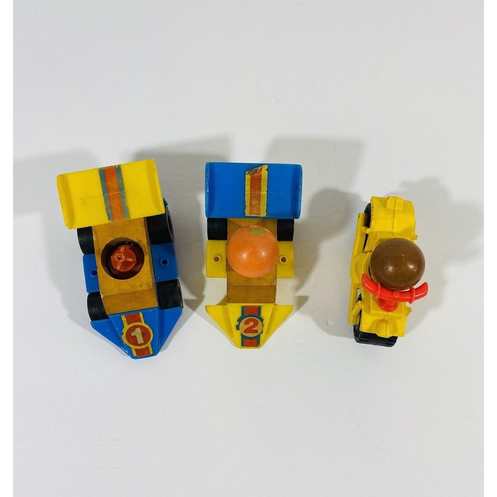 1974 Mattel Putt Putt Speedway Race Wind up Cars + Fisher Price LP ...