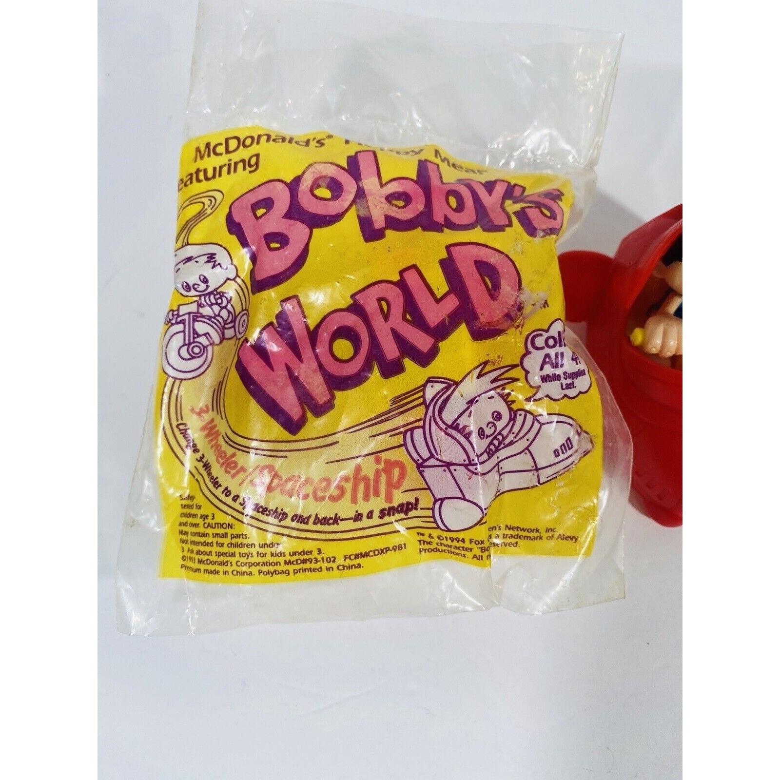 Bobby’s World Mcdonald’s Kids Happy Meal Toys Lot of 2 Imagination Red ...