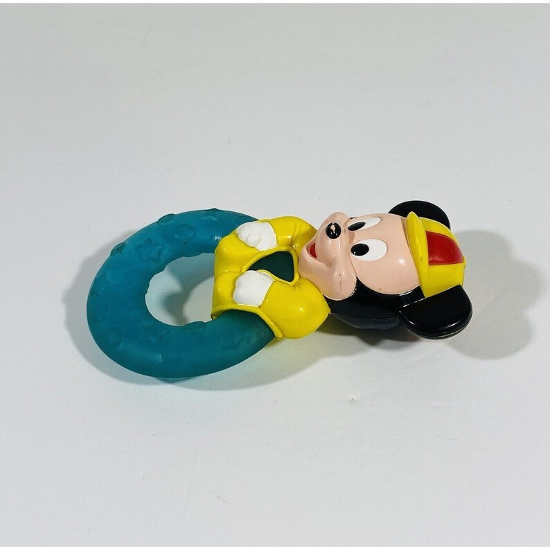 Vintage 1984 Disney Mickey Mouse Freezer Teether Teething Gel Water Baby Toy - Etsy