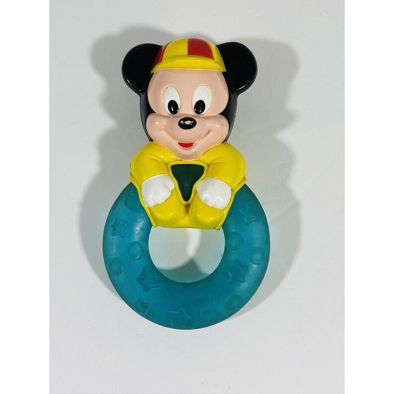 Vintage 1984 Disney Mickey Mouse Freezer Teether Teething Gel Water Baby Toy - Etsy