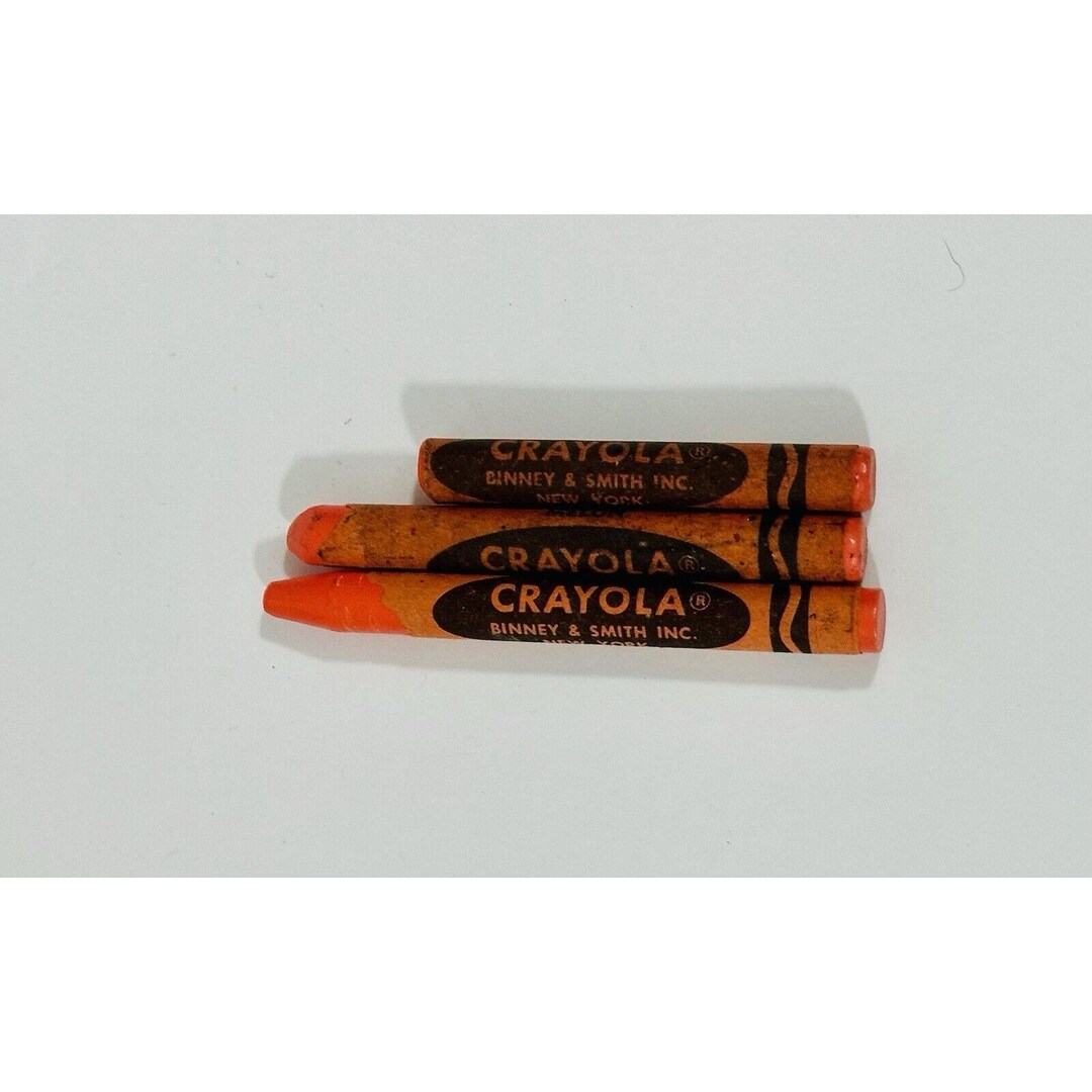 Binney & Smith Vintage Old Crayola Crayons Melon Color Set 3 Art ...