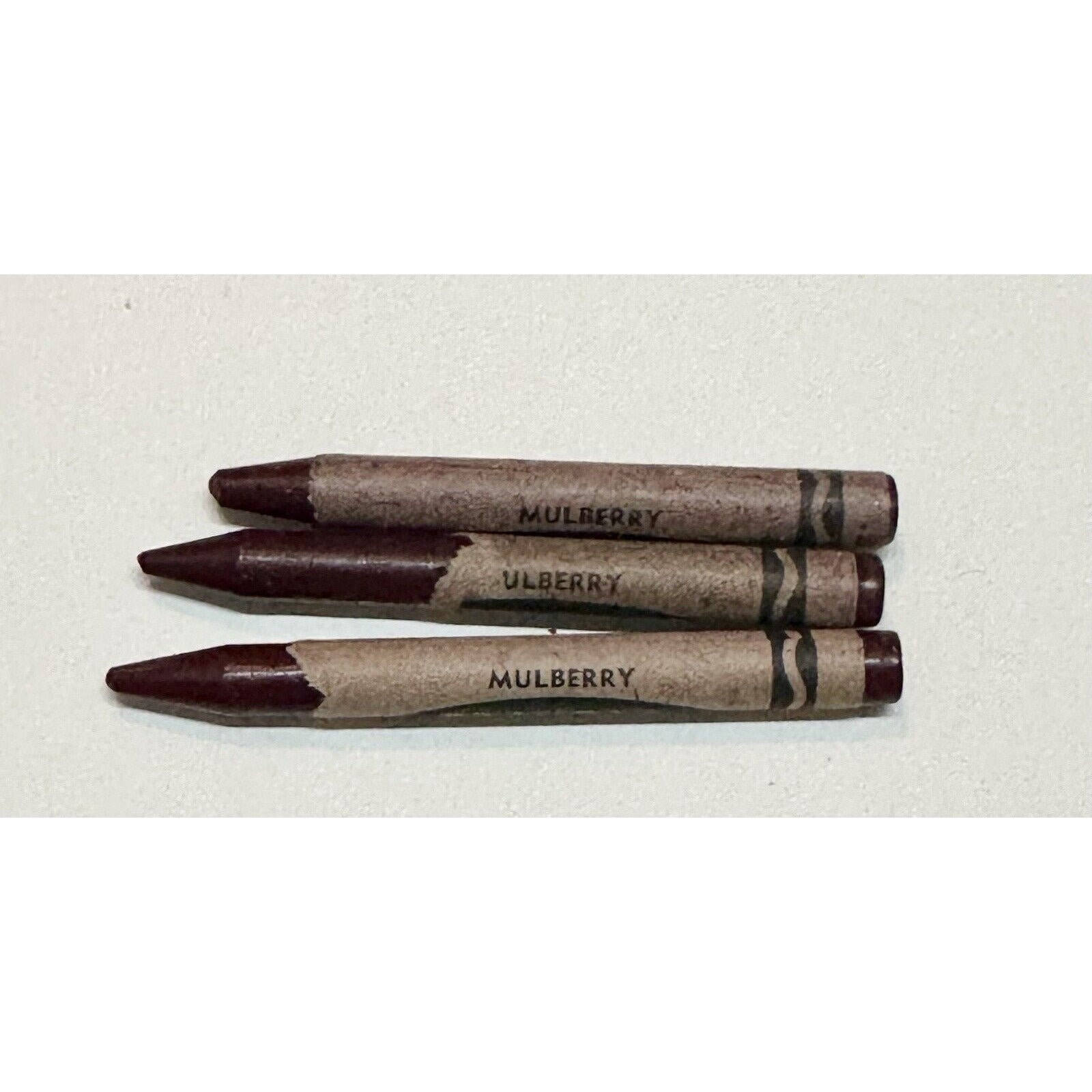 Binney & Smith Vintage Old Crayola Crayons Mulberry Color Set of 3 Art ...