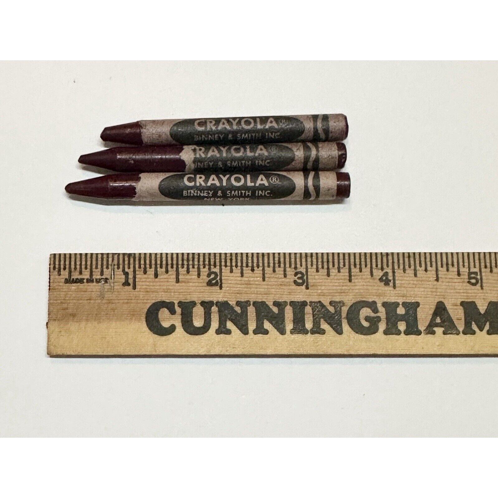 Binney & Smith Vintage Old Crayola Crayons Mulberry Color Set of 3 Art ...