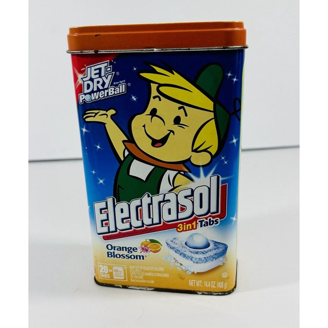 Electrasol Tin Elroy Jetson Jet-dry Powerball Dishwasher Tabs ...