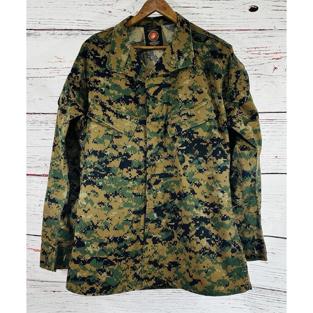 USMC Department of US Navy Digital Camo Uniform Jacket Mens Size Small ...