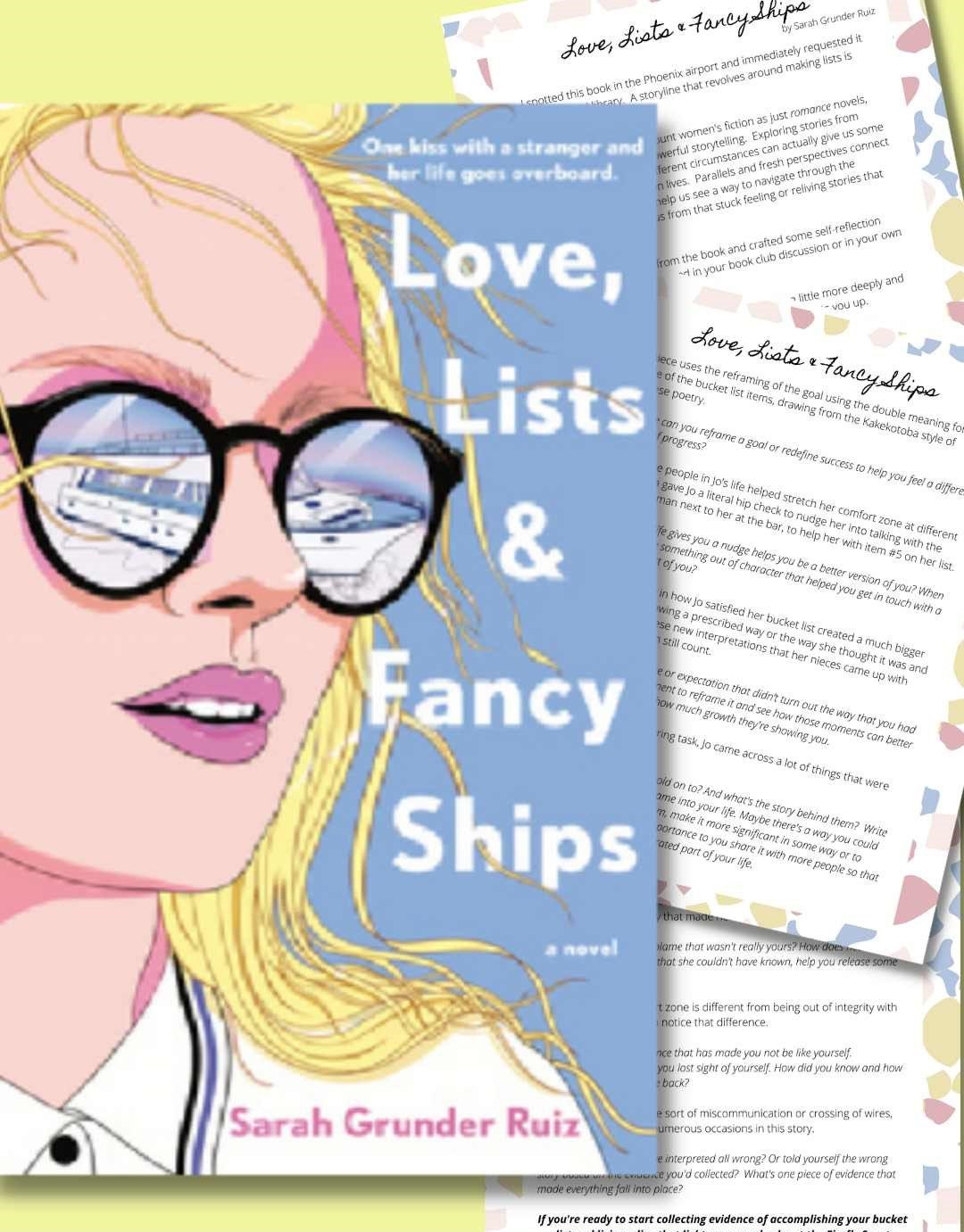 Book Club Journal Prompts: Love, Lists & Fancy Ships (PDF Printable) - Etsy