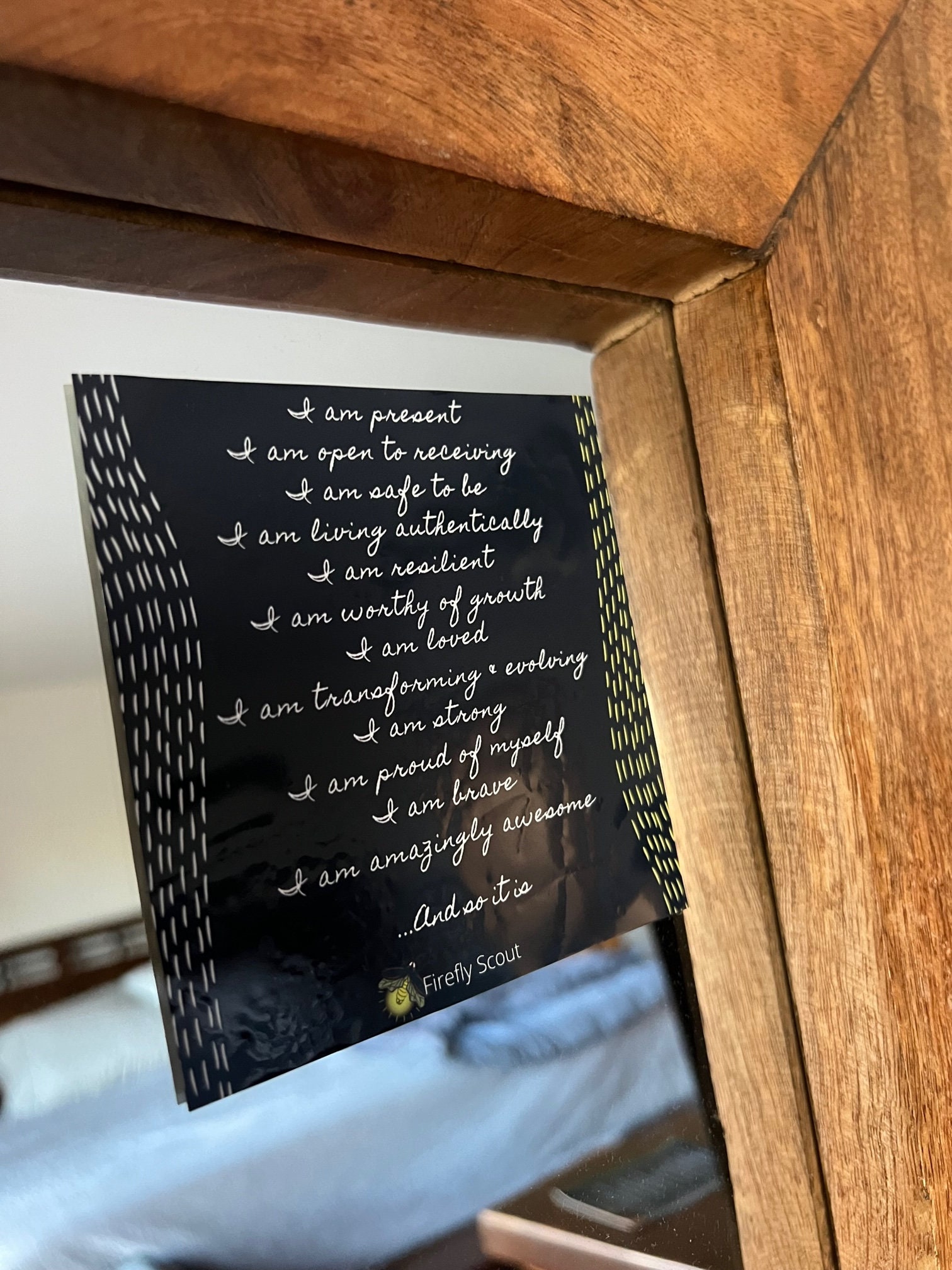 I Am Affirmation Window Cling Sticker Personal Growth Motivation ...