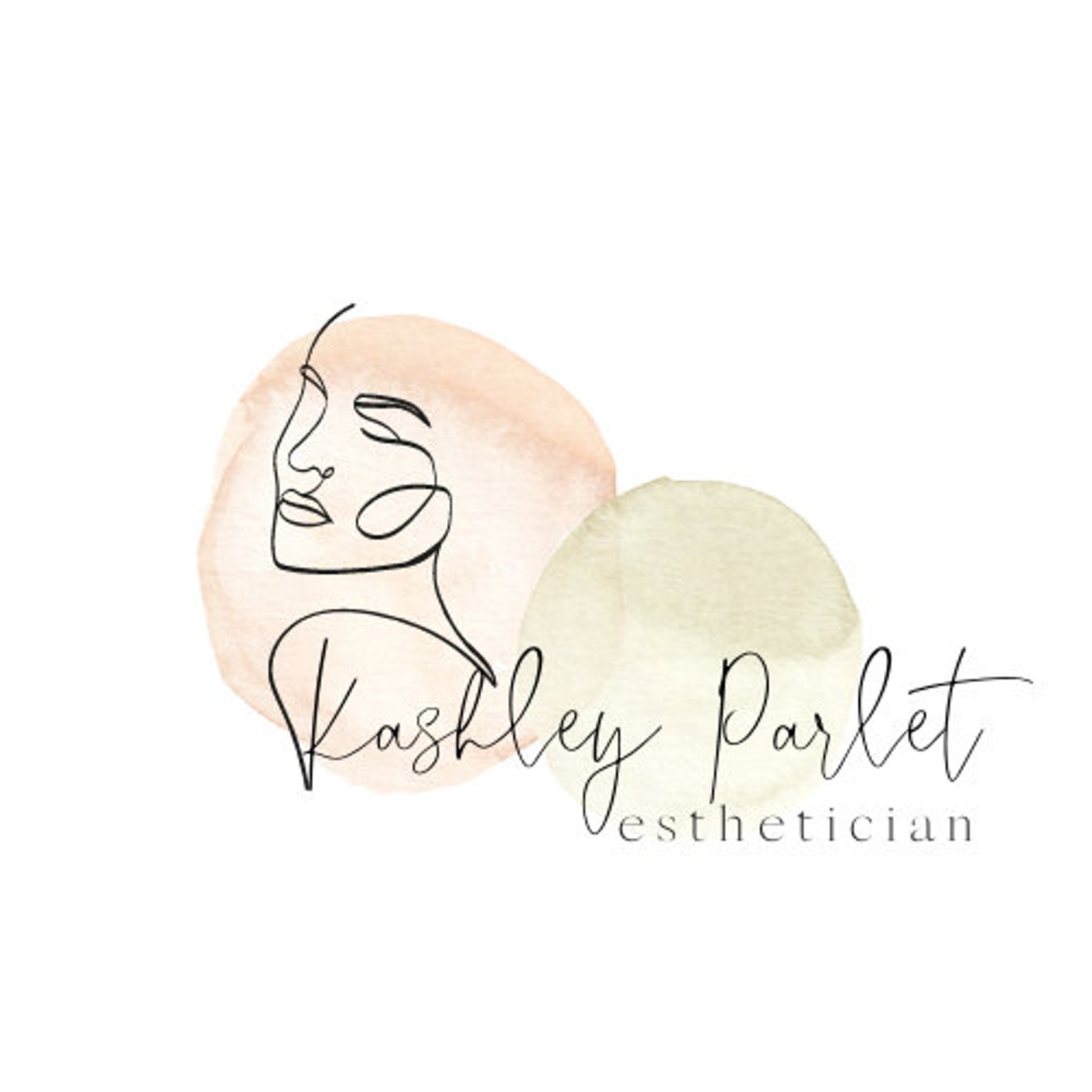 Minimalist Feminine Esthetician Business Logo | Etsy