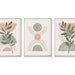 Sage Green and Blush Pink Wall Art Set of 3, Boho Nursery Decor, Boho ...