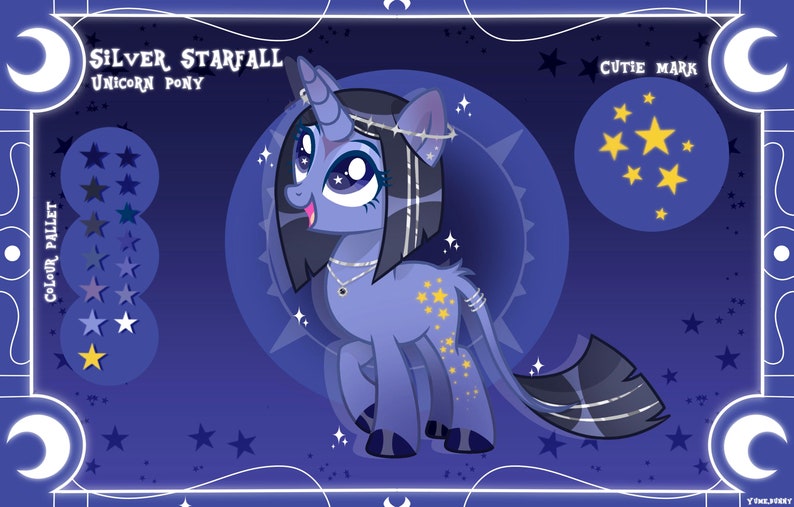 Custom My Little Pony Original Character Reference Sheet - Etsy