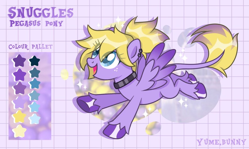 Custom My Little Pony Original Character Reference Sheet - Etsy