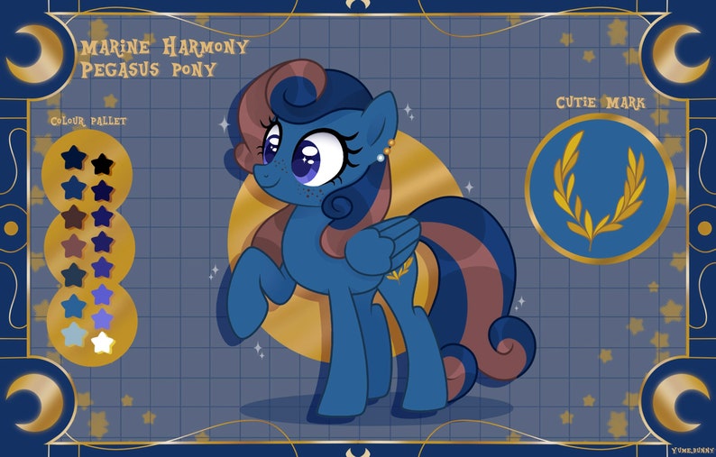 Custom My Little Pony Original Character Reference Sheet - Etsy
