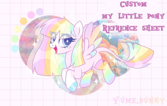 Custom My Little Pony Original Character Reference Sheet - Etsy