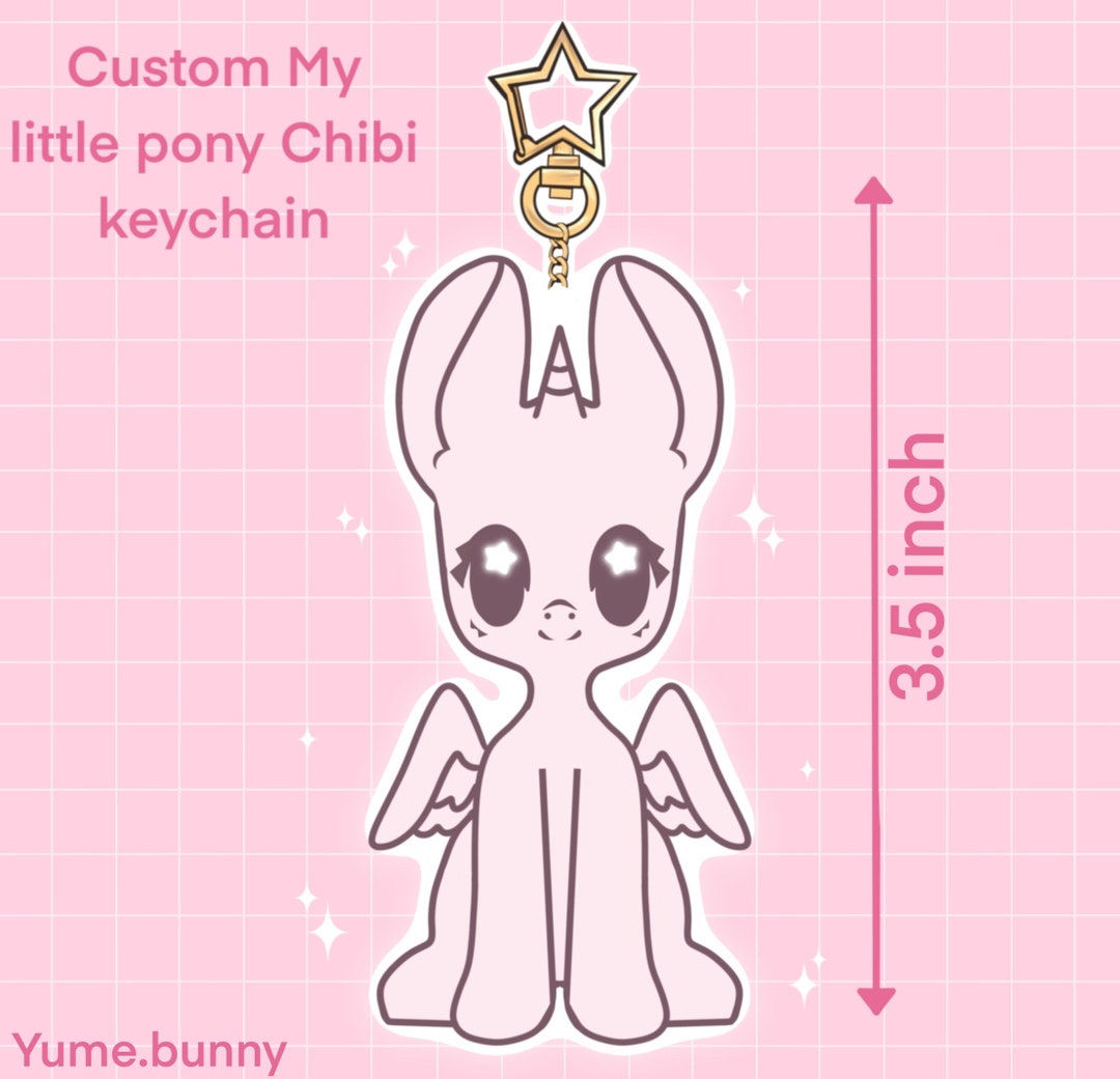 Custom My Little Pony Chibi Keyring - Etsy