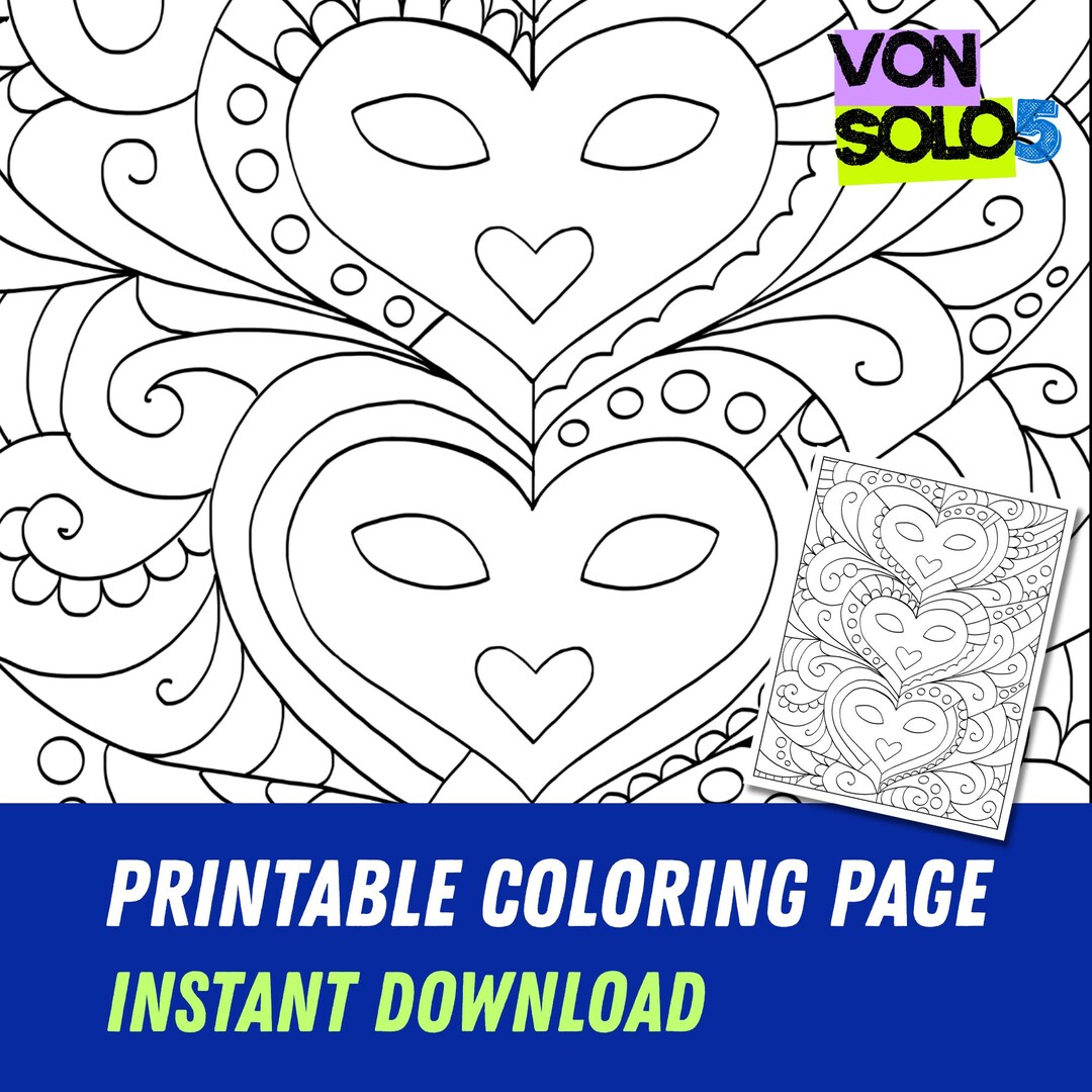 Abstract Cosmic Coloring Page Printable | Creative Adult Coloring ...