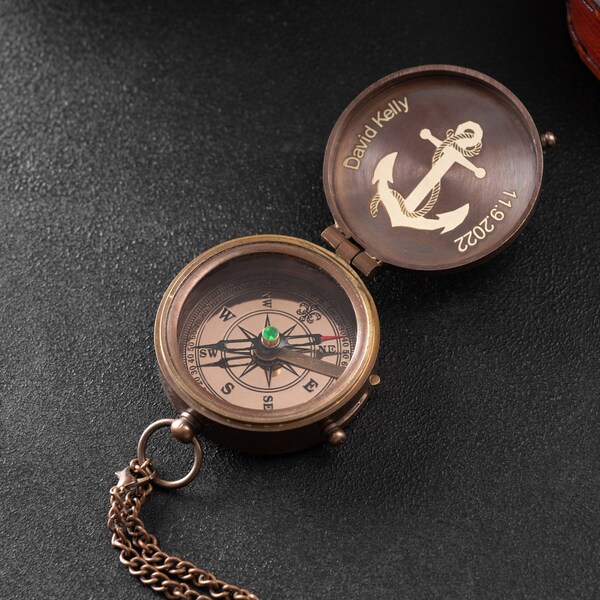 Personalized Compass - Etsy