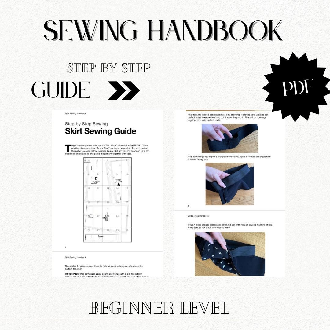 Skirt Pattern Lena, Flared Midi Skirt Sewing Pattern PDF for Women ...