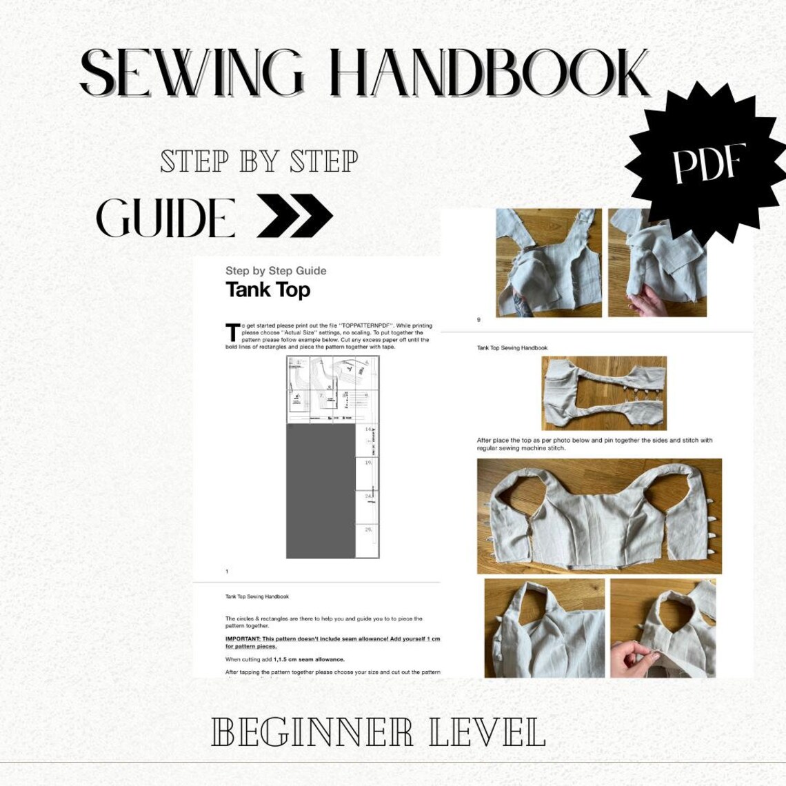 Tie-back Crop Top Sewing Pattern: Square Neck (A4 PDF) - Etsy
