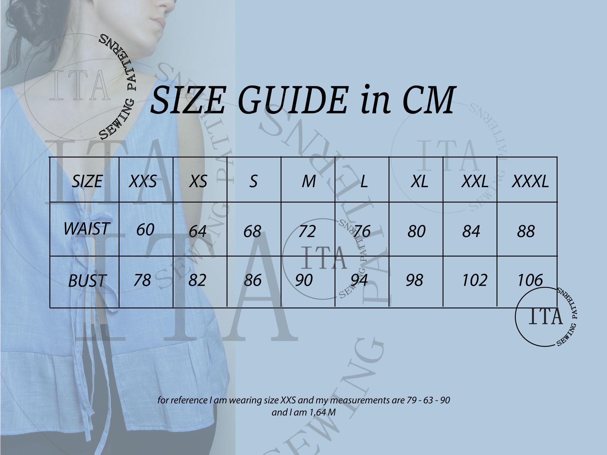 Amy Ruffle Front Tie Tank Sewing Pattern | Digital PDF Sewing Pattern ...
