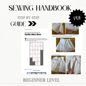 Sewing Pattern Ruffled Skirt Pattern Mini Skirt Sewing Pattern Summer ...