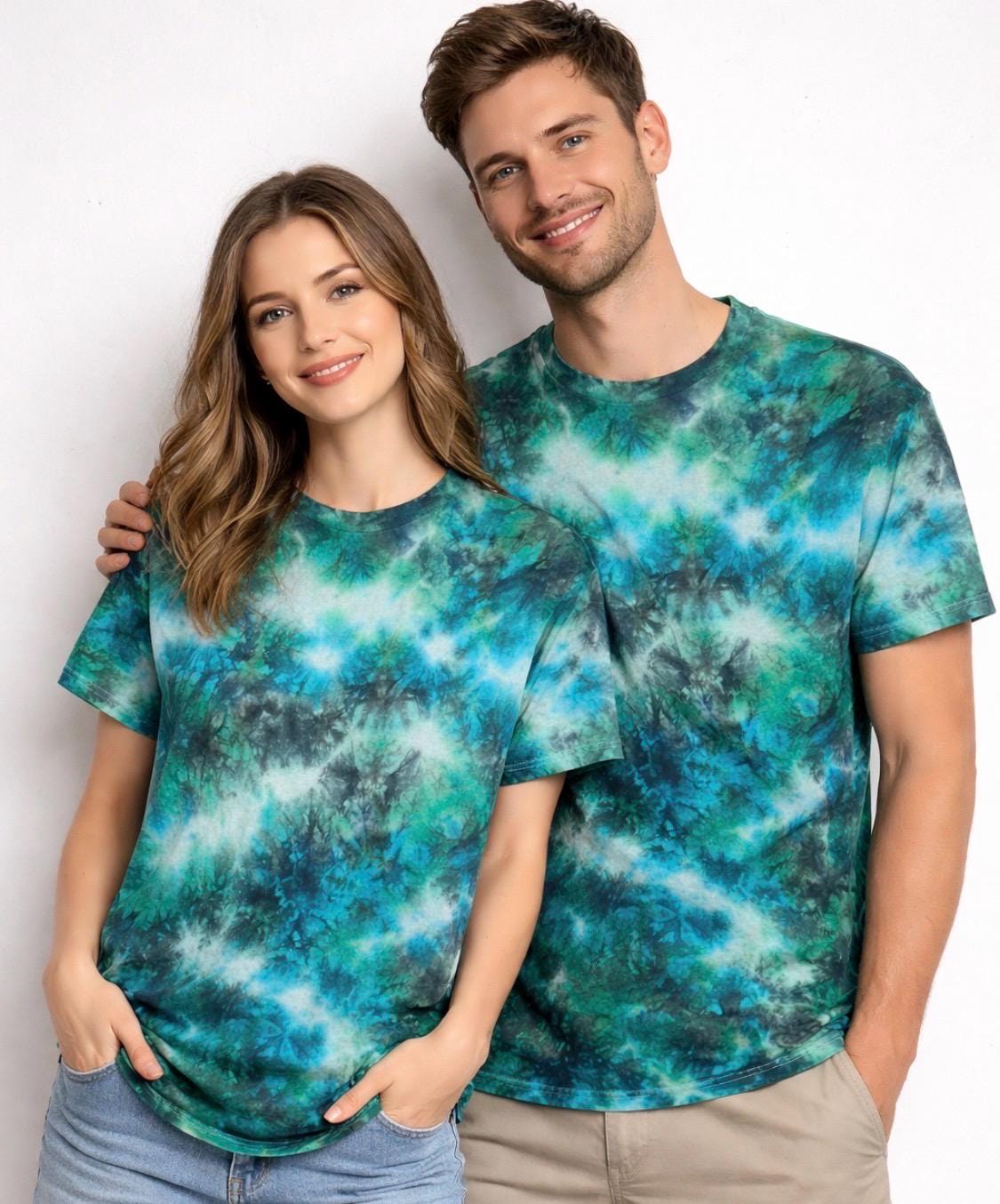 Hand-dyed Watercolor Tie Dye T-shirt: Unisex Cotton Tee (S-5XL) - Etsy