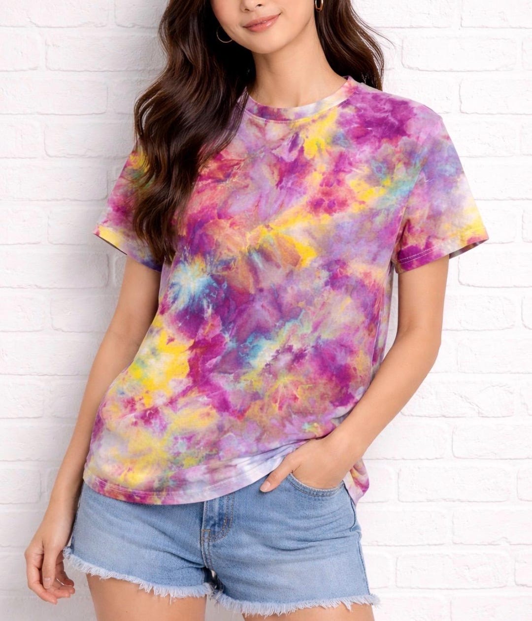Hand-dyed Watercolor Tie Dye T-shirt: Unisex Cotton Tee (S-5XL) - Etsy