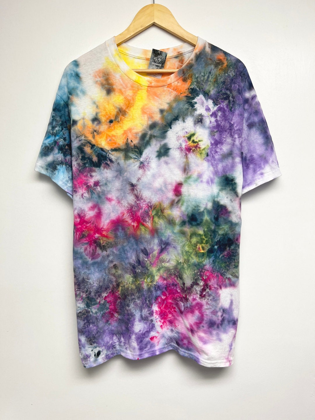 S-5XL, Individually Hand Dyed, Lush Mountain Watercolor Tie-dye T-shirt ...