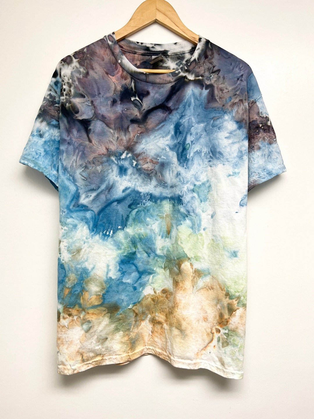 S-3XL, Individually Hand Dyed, Angry Water Watercolor Tie-dye T-shirt ... S-3XL, Individually Hand Dyed, Angry Water Watercolor Tie-dye T-shirt ...