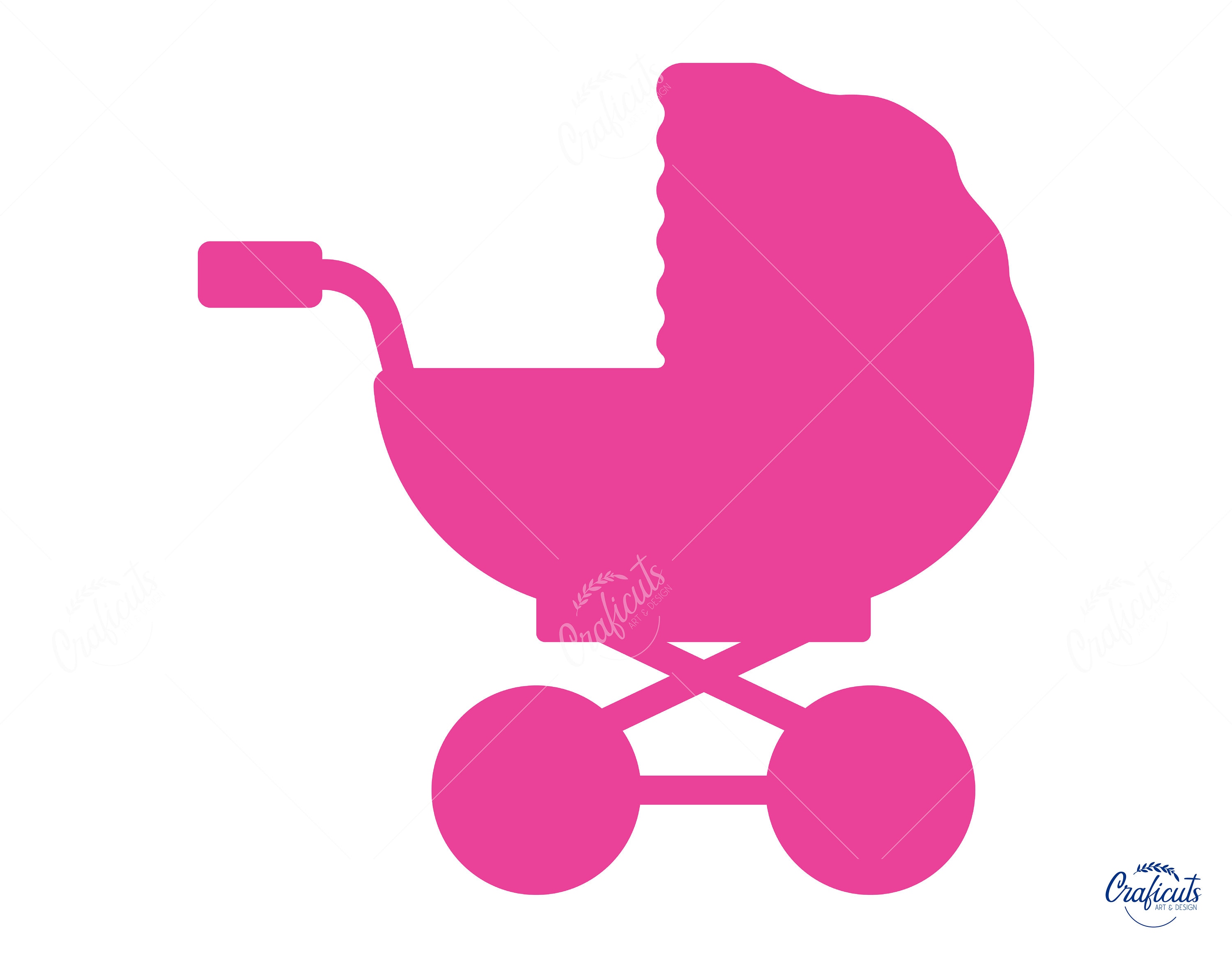 Baby Stroller SVG, Carriage Clip Art, Instant Digital Download Svg/png ...