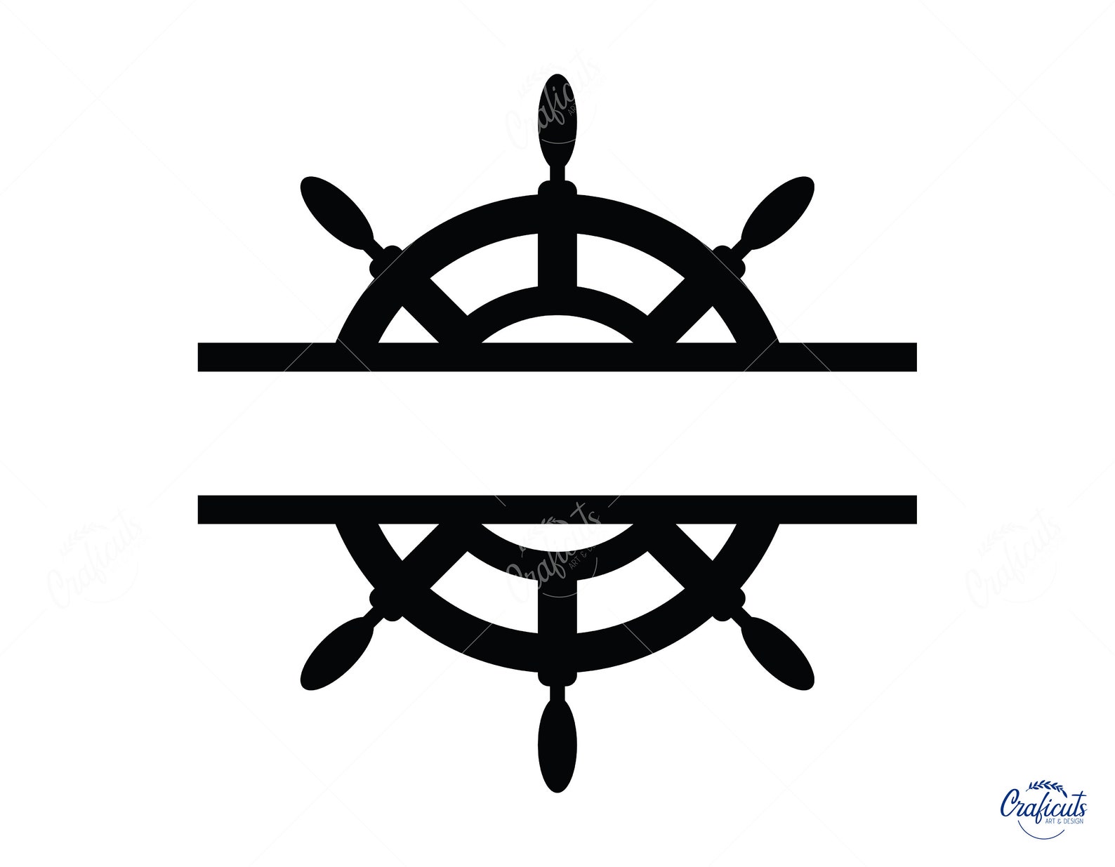 Ship Wheel SVG, Ship Wheel Name Frame Svg, Instant Digital Download Svg ...