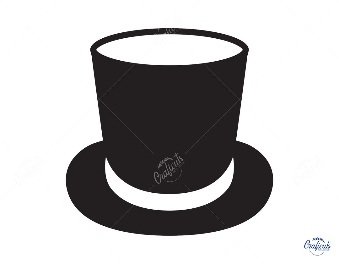 Top Hat Svg, Hat Clipart, Instant Digital Download Svg/png/dxf/eps ...
