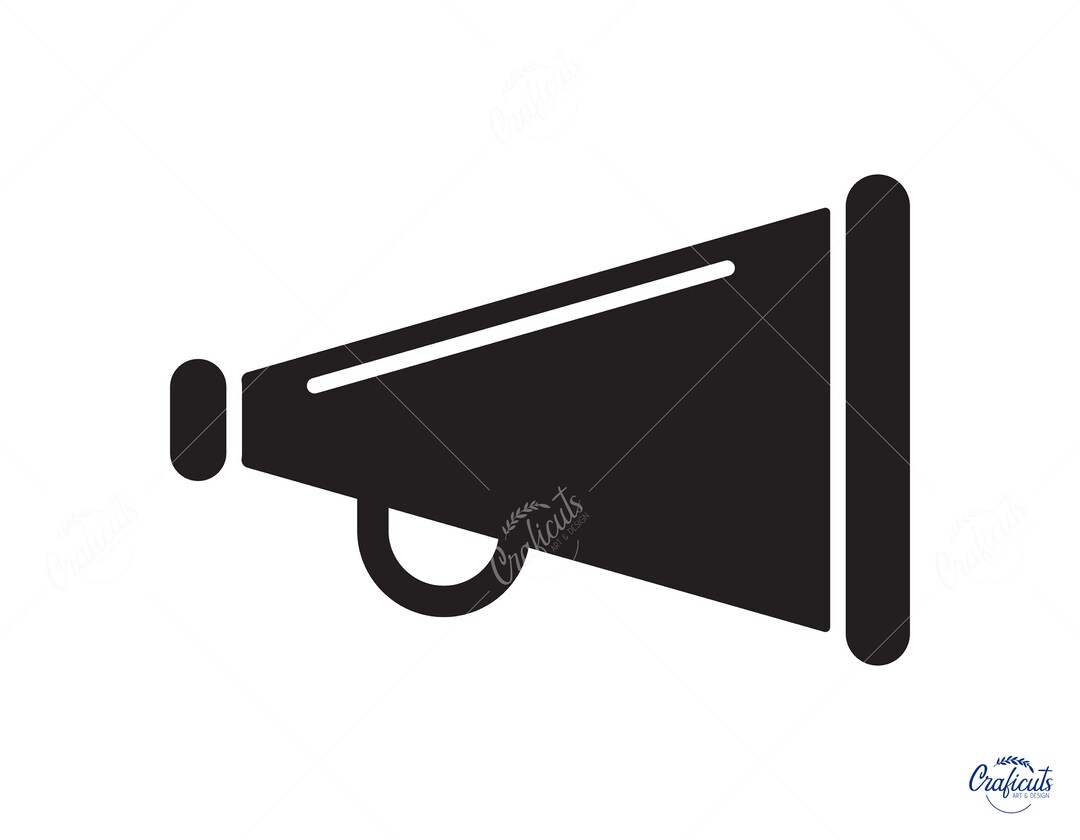Cheer Megaphone SVG, Megaphone Clip Art, Instant Digital Download Svg ...