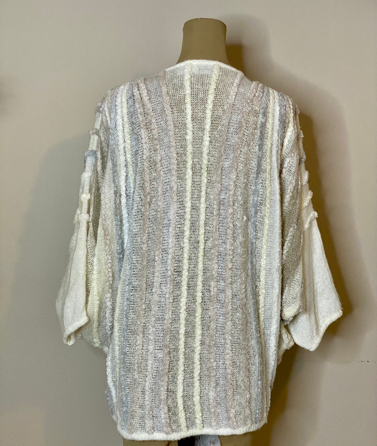 Vintage 80s Carducci Dolman Sleeved Metallic Chenille Sweater - Etsy