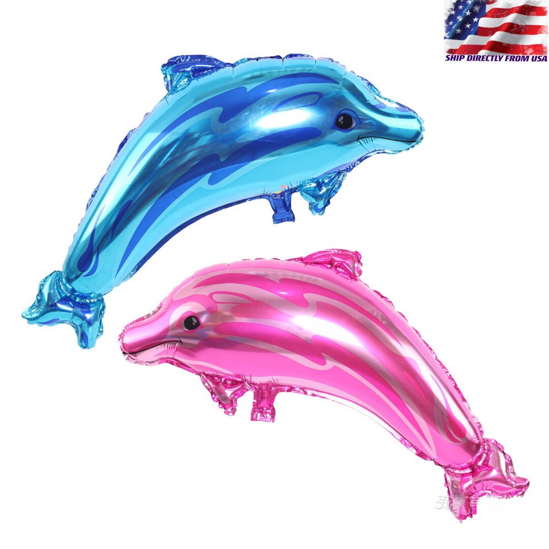 33” Dolphin Party Balloon Little Mermaid Party Decoration Birthday ...