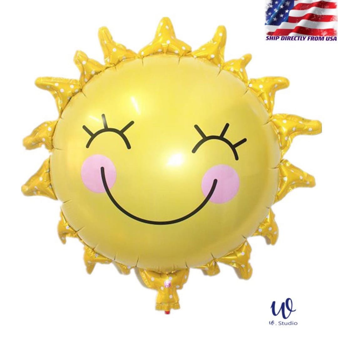25" Smiley Face Sunshine Mylar Balloon Wedding Party Decoration ...