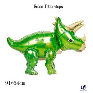3D Dinosaur Balloons Aluminum Foil Birthday Party Rex Triceratops ...