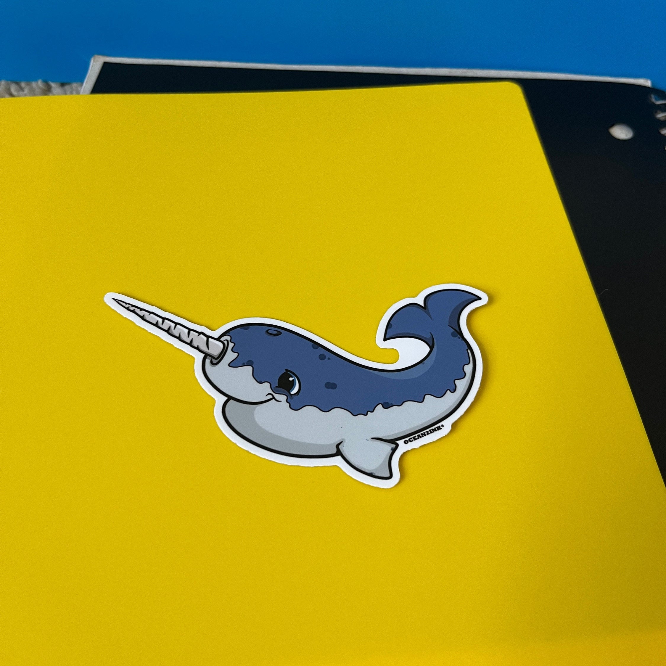 Super Cute Narwhal Sticker 3 Whale Stickers Dolphin Stickers Narwhal ...