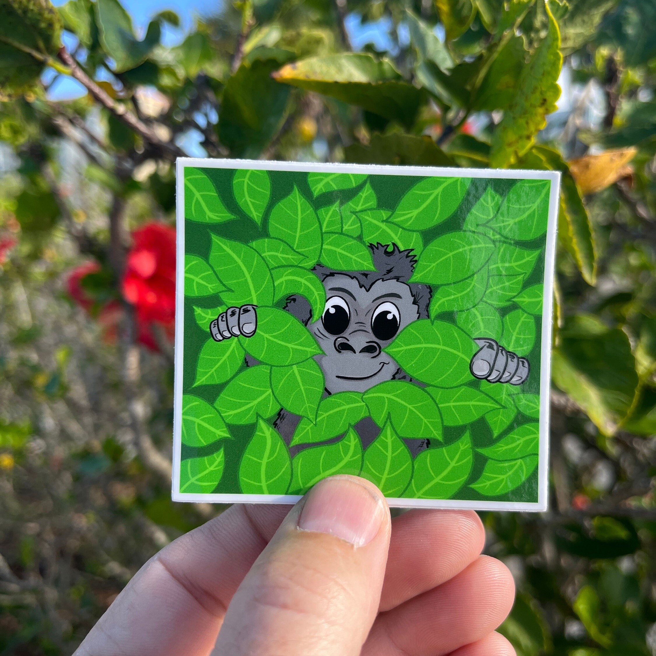 Baby Gorilla Sticker- 3" | Monkey Sticker | Ape Sticker | Gorilla ...