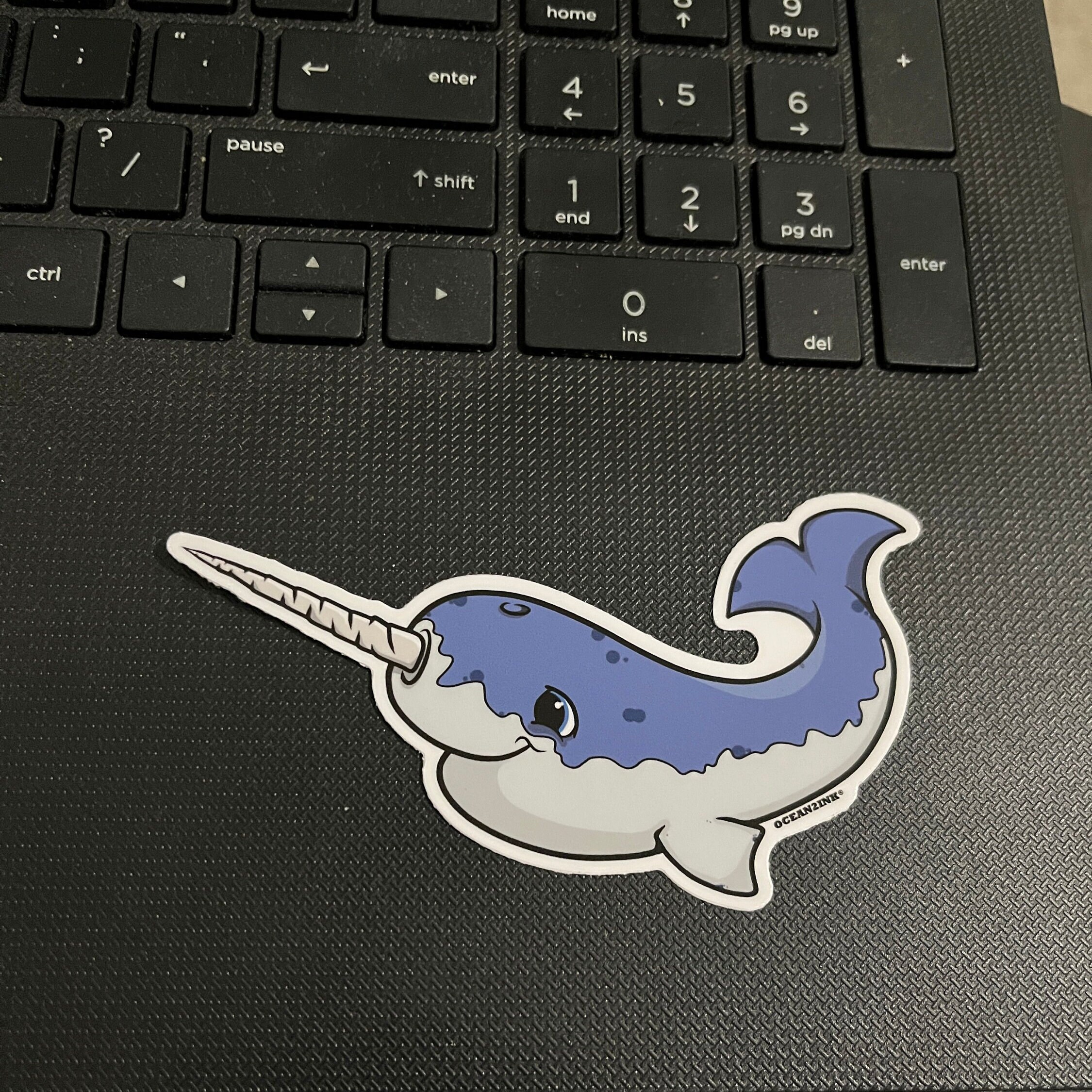 Super Cute Narwhal Sticker 3 Whale Stickers Dolphin Stickers Narwhal ...