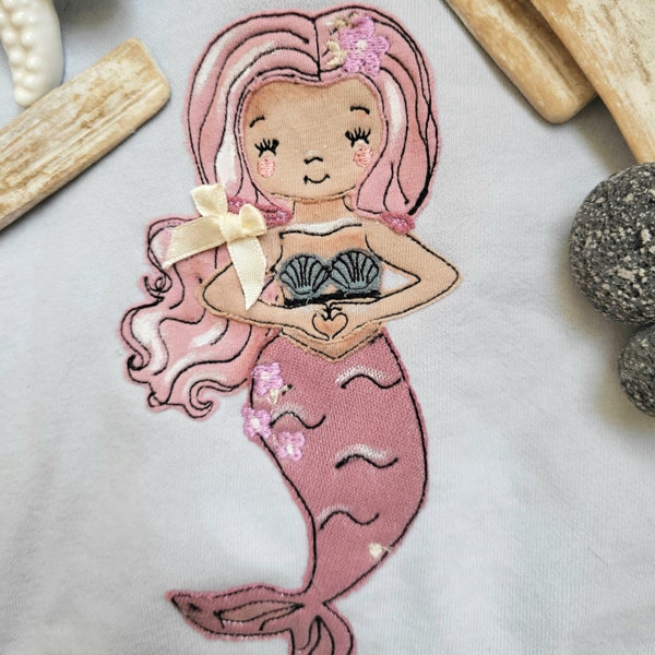Mermaid Embroidery - Etsy