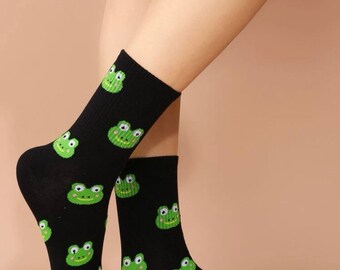 Chibi Frog Socks - Etsy