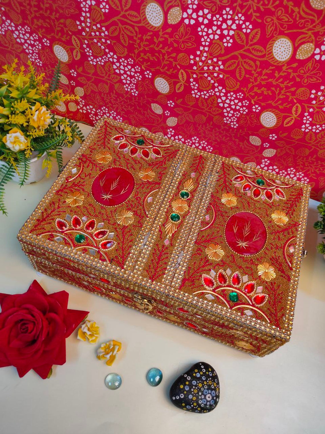 Decorative Wooden Rehal Box Geeta/Ramayan/Quran/Bible Holy | Etsy