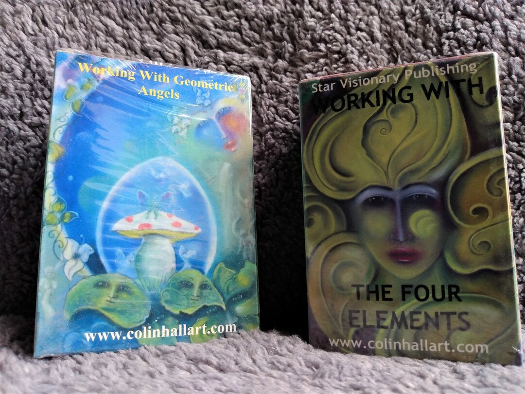 Geometric Angels & Four Elements Oracle Card Set Bundle - Etsy